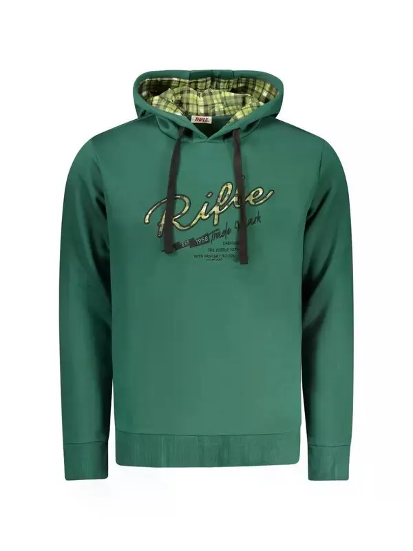 RIFLE Logo Detail Drawstring Hoodie