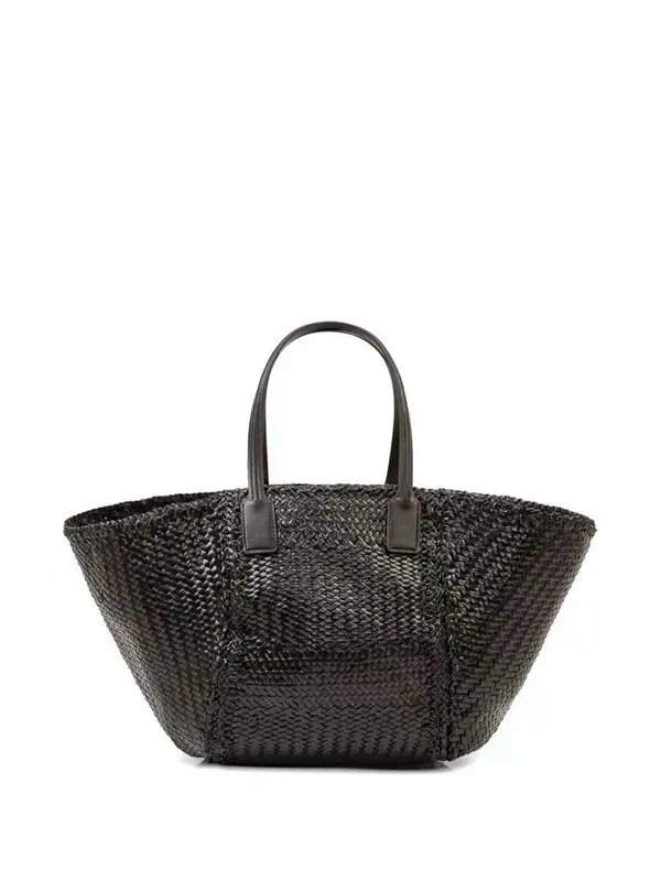 Dragon Diffusion Teresa Woven Leather Tote Bag - Black
