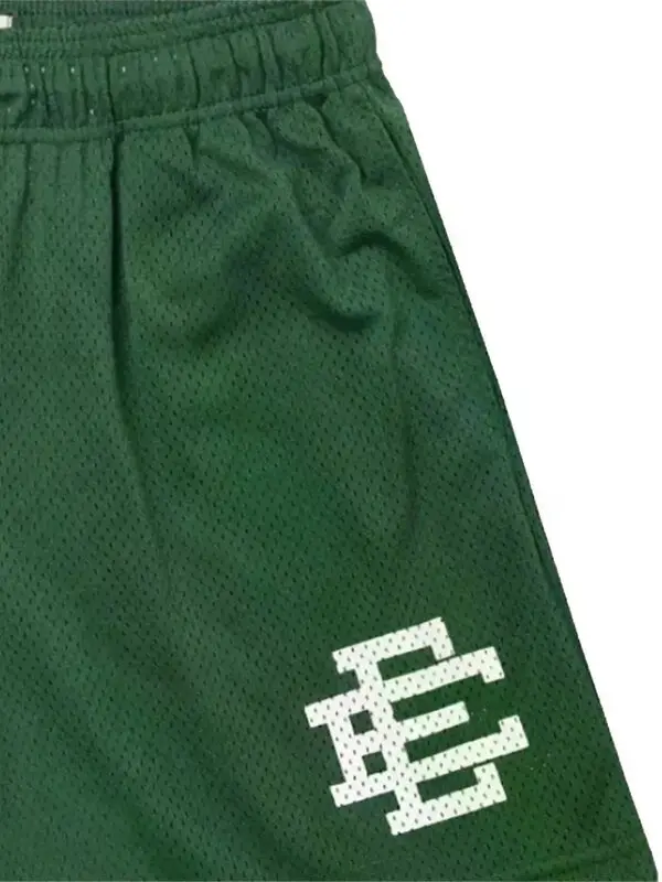 ERIC EMANUEL Elastic Waist Mesh Shorts - Green