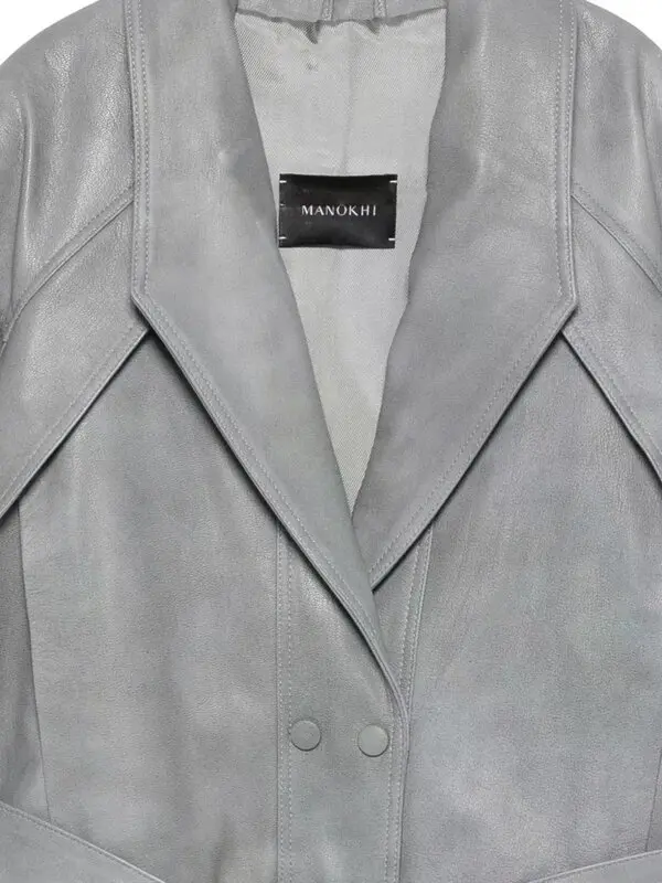 MANOKHI Karo Belted Double-breasted Jacket