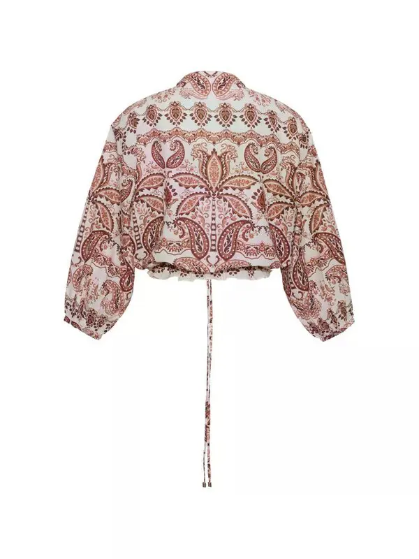 Cara Cara Perrin Paisley-print Cotton Top