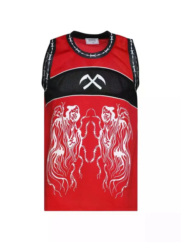WARREN LOTAS Reaper Face Off Basketball Jersey - Red