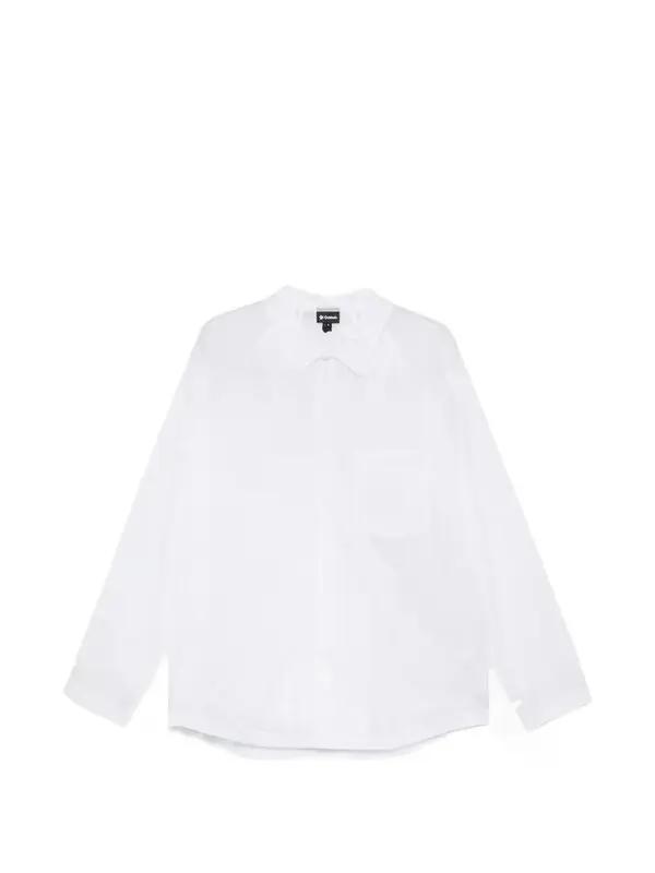 GOLDWIN Raglan-sleeve Chest-pocket Shirt - White