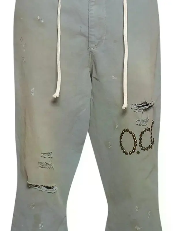 RIVINGTON ROI REBIS Distressed Studded Trousers