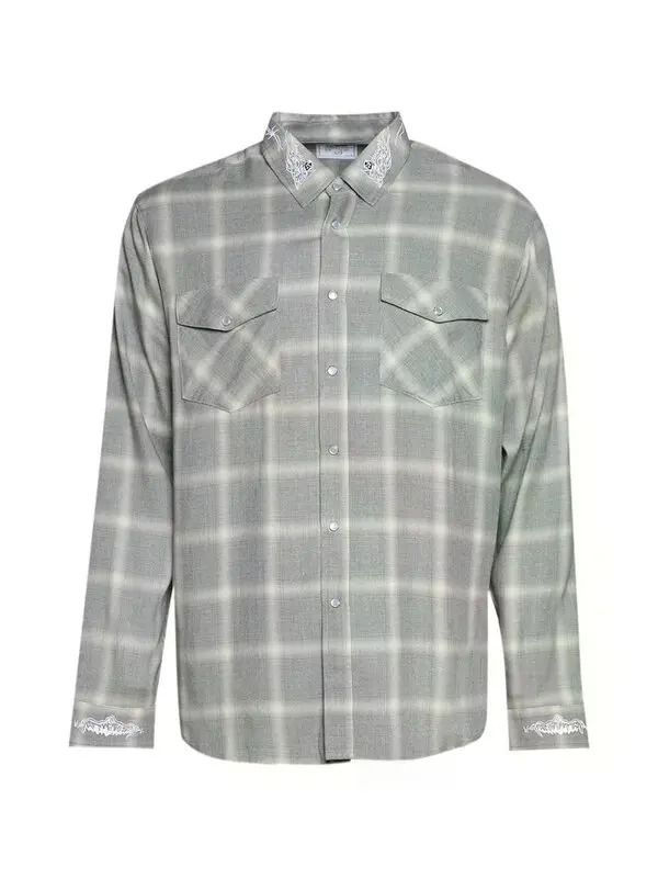 WARREN LOTAS Reaper Japanese Plaid Shirt - Grey