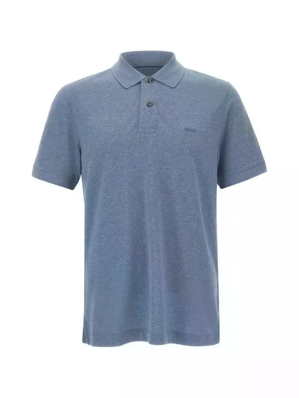 BOSS Pallas Cotton-pique Polo Shirt - Blue