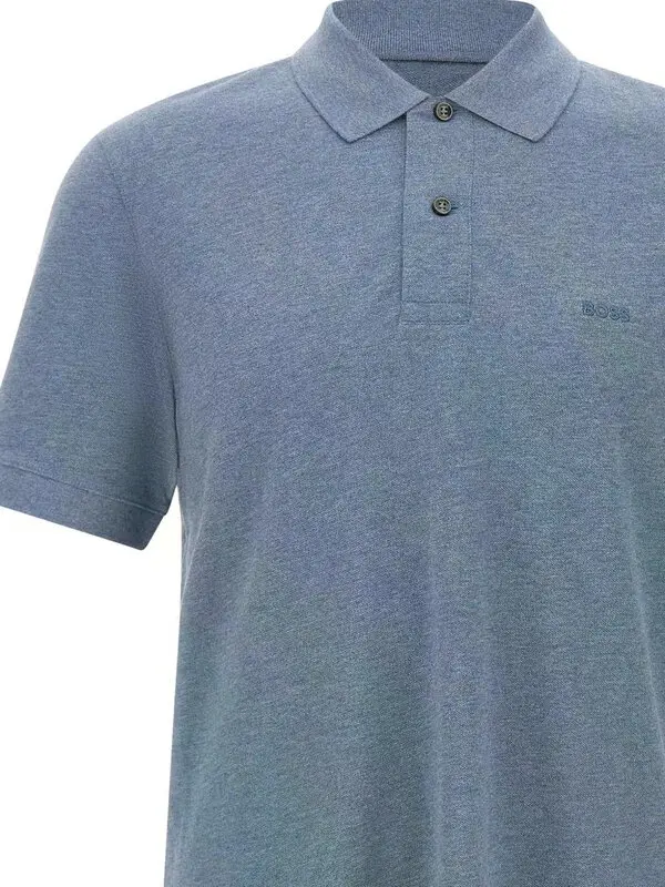 BOSS Pallas Cotton-pique Polo Shirt - Blue