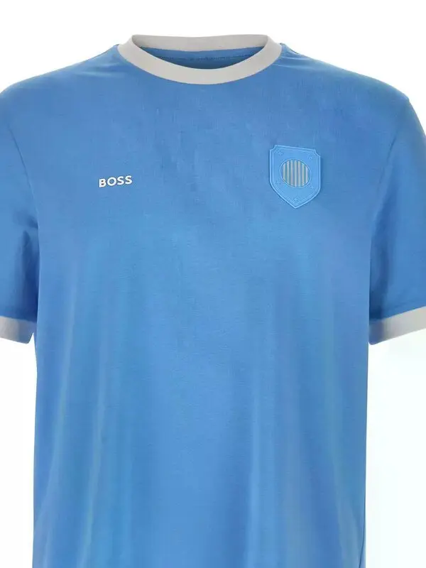 BOSS Logo-patch Contrast-trim T-shirt