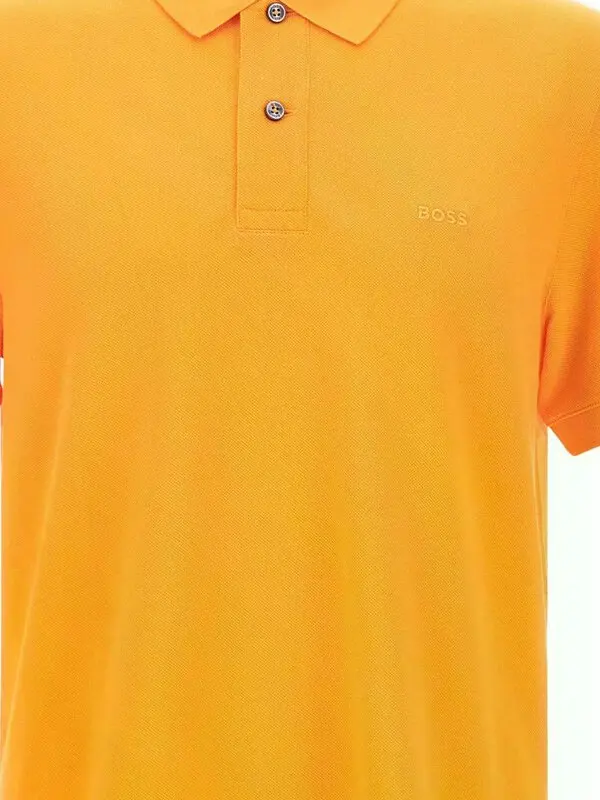 BOSS Embroidered-logo Piqué Polo Shirt