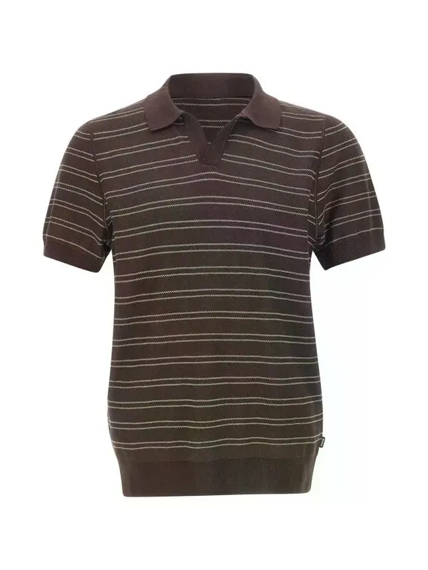 BOSS Narciso Striped T-shirt - Brown