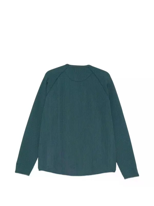 GOLDWIN Waffle-knit Raglan-sleeve T-shirt - Blue