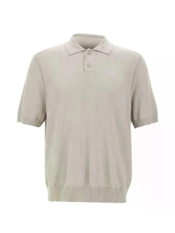 BOSS Asac Embroidered-logo Polo Shirt - Neutrals
