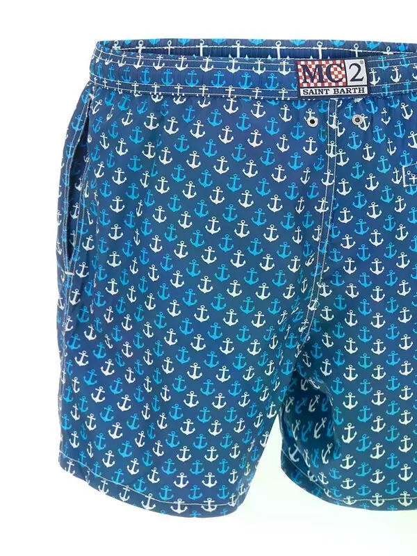MC2 SAINT BARTH Anchor Print Swim Shorts