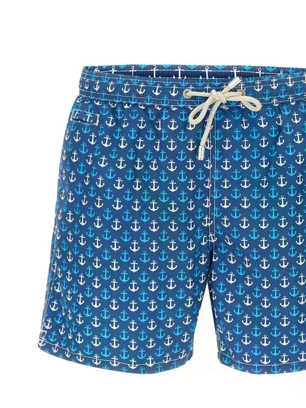 MC2 SAINT BARTH Anchor Print Swim Shorts