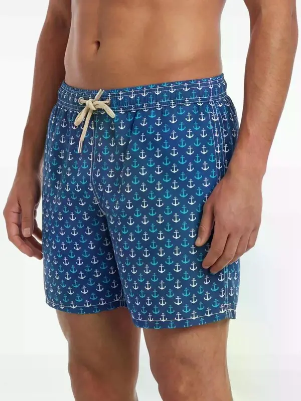 MC2 SAINT BARTH Anchor Print Swim Shorts