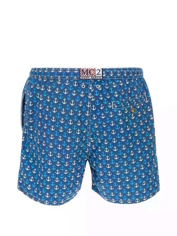 MC2 SAINT BARTH Anchor Print Swim Shorts