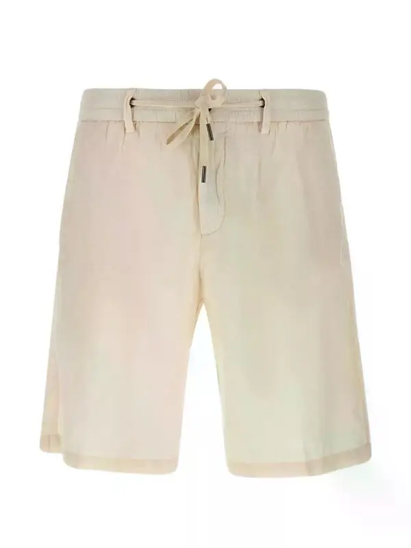 PERFECTION Drawstring Waist Shorts - White