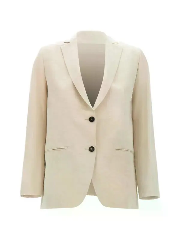 RRD Single-breasted Canvas Blazer - Neutrals