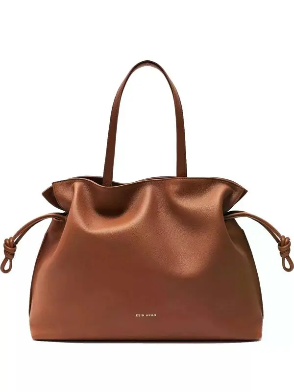 ESIN AKAN Large Emma Tote Bag - Brown