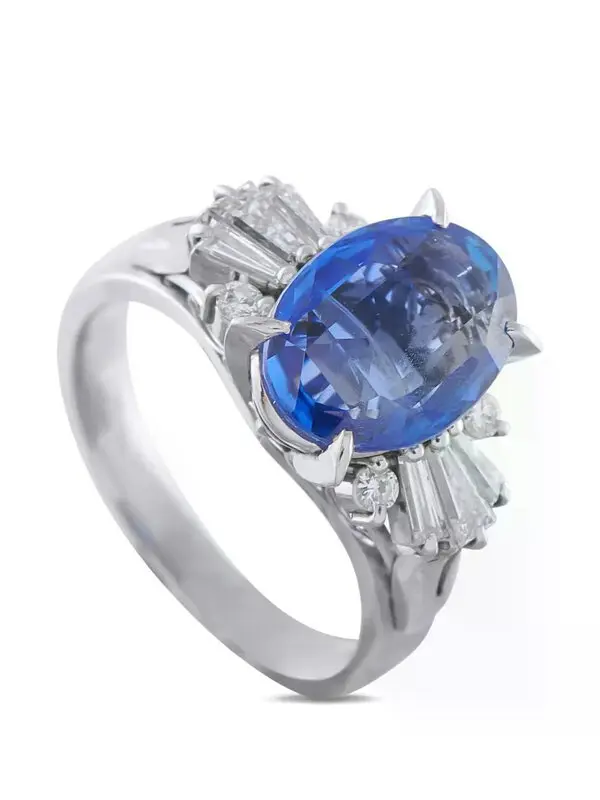 LB EXCLUSIVE Sapphire And Diamond Ring - Silver