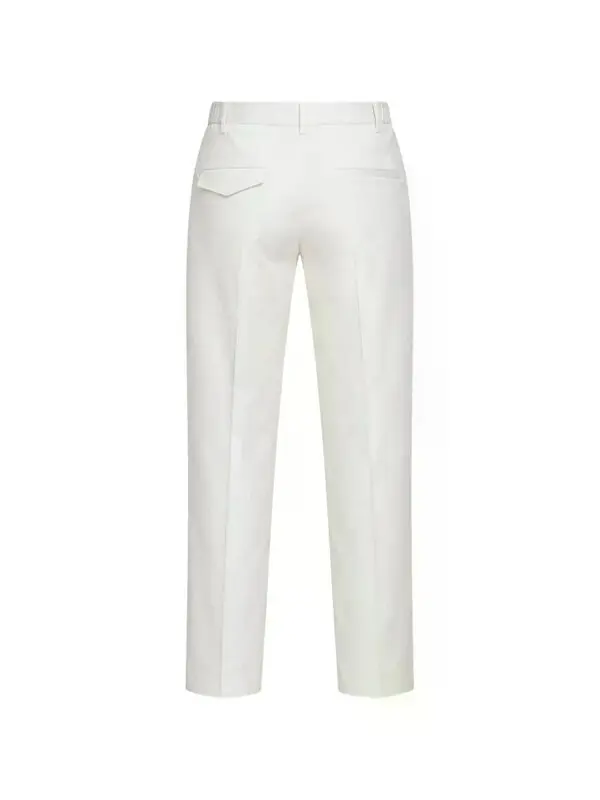 Tagliatore Cream Double Pleated Trousers