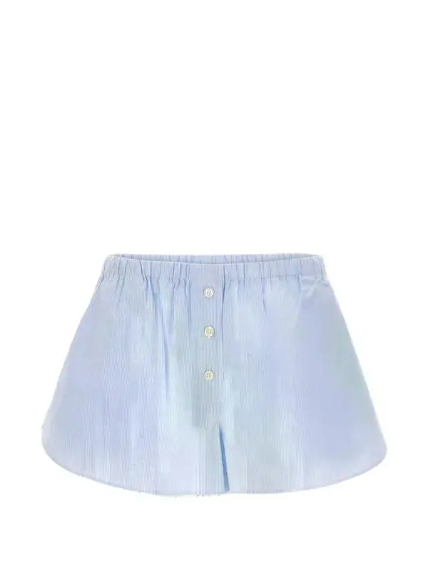 Andamane Arabella Striped Mini Shorts - Blue