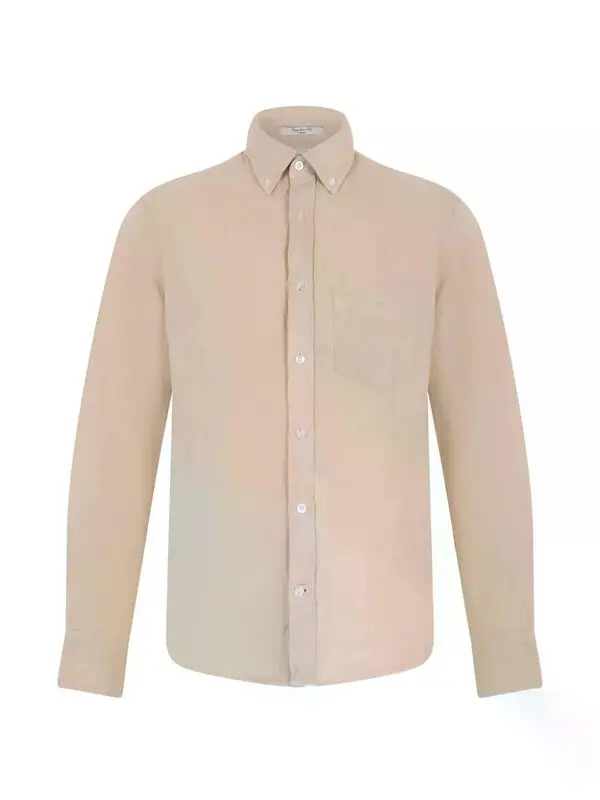 Gant Long-sleeve Linen Shirt - Neutrals