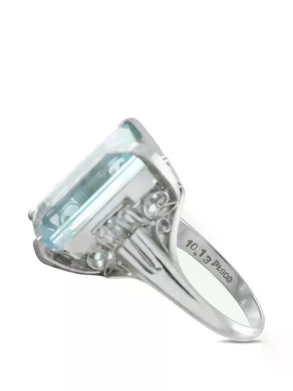 LB EXCLUSIVE Aquamarine And Diamond Ring