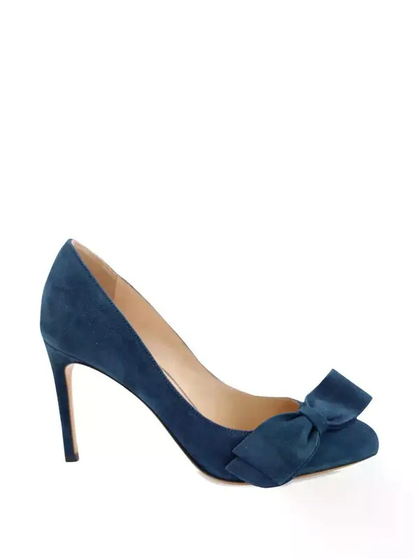 MARIO VALENTINO VINTAGE Bow Almond-toe Pumps