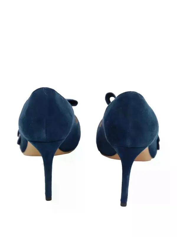 MARIO VALENTINO VINTAGE Bow Almond-toe Pumps