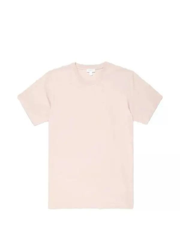 Sunspel Riviera Crewneck Short-sleeve Cotton T-shirt - Pink