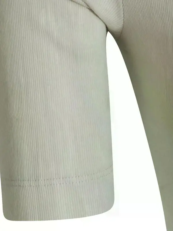 Brunello Cucinelli Monili-trim Ribbed-knit T-shirt