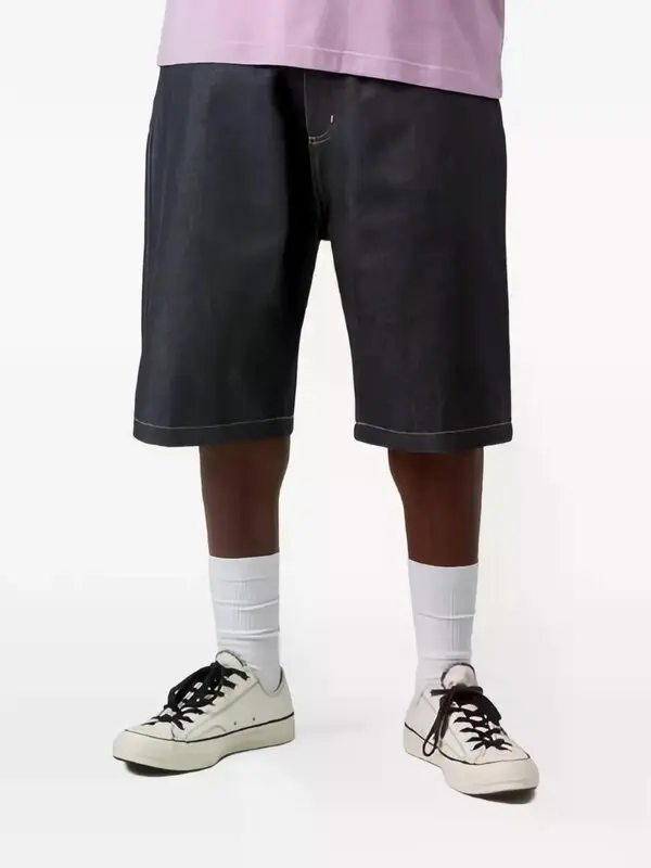 Carhartt Work In Progress Brandon Logo-patch Denim Shorts
