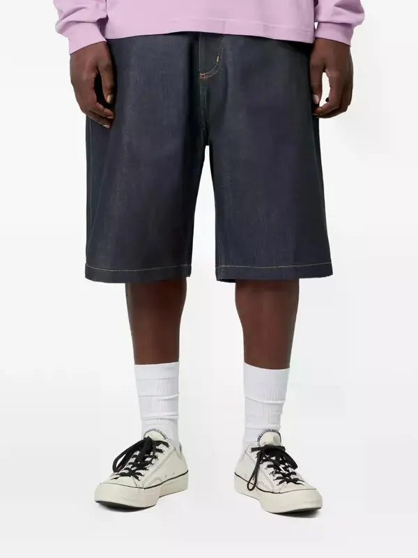 Carhartt Work In Progress Brandon Logo-patch Denim Shorts