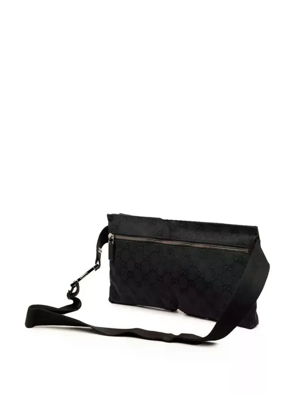 Gucci Gg Canvas Double Pocket Belt Bag