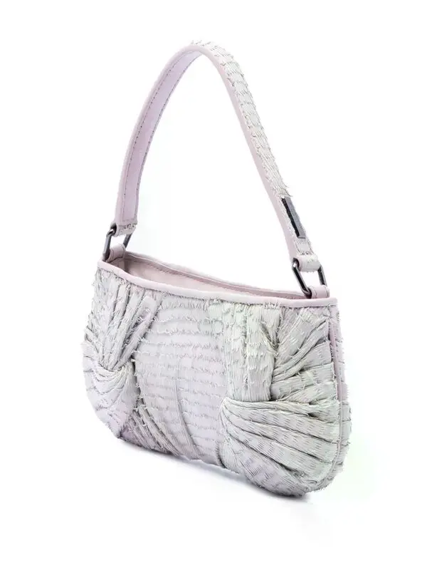 Burberry Leather Fringed Shoulder Bag