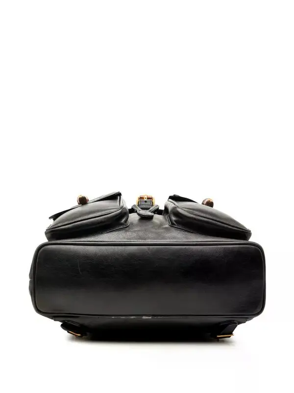 Gucci Calfskin Bamboo Drawstring Backpack