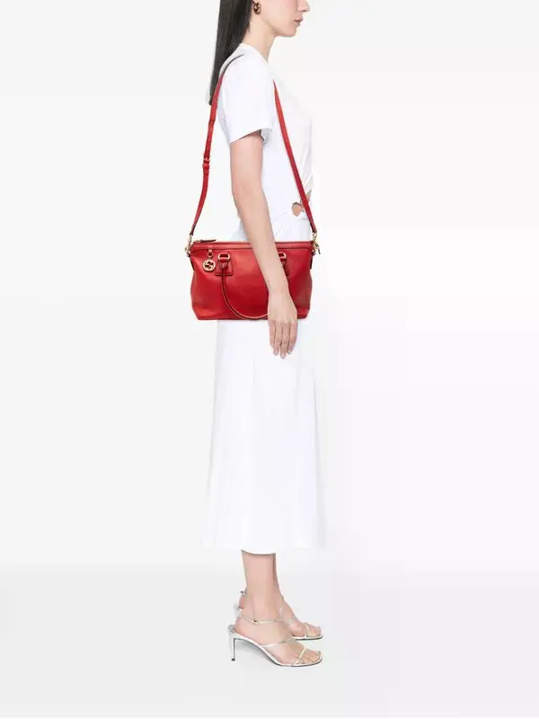 Gucci Calfskin Gg Charm Satchel
