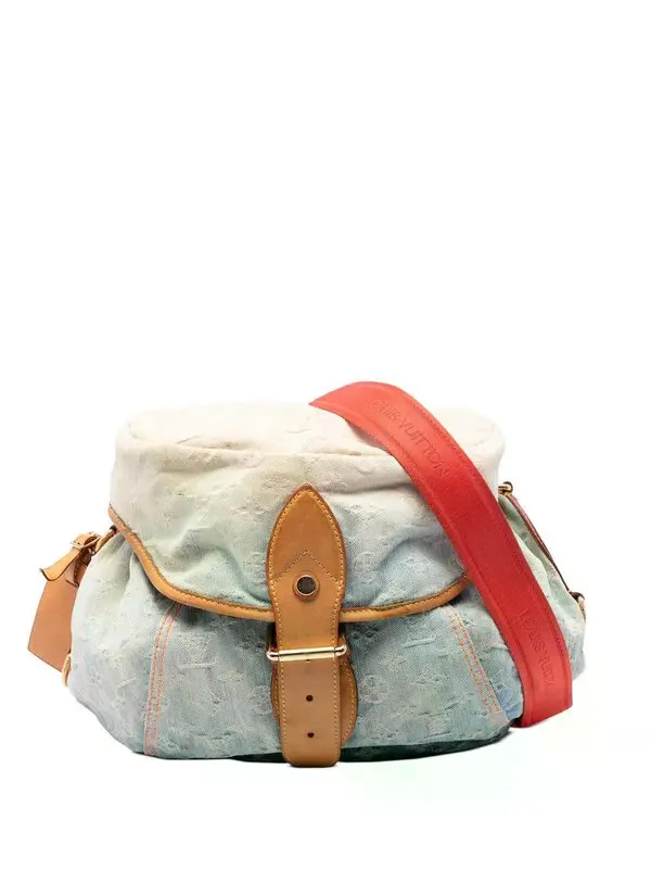 LOUIS VUITTON Monogram Denim Sunshine Crossbody Bag - Blue