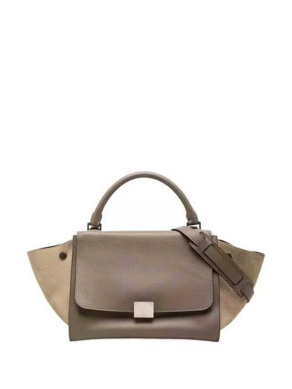 Celine 2014 Small Trapez Satchel - Brown