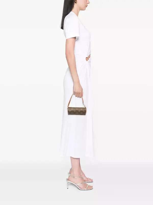 LOUIS VUITTON Monogram Papillon Pochette Handbag - Brown