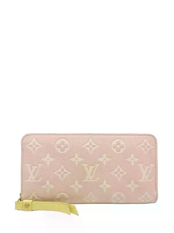 LOUIS VUITTON 2021-2026 Bicolor Monogram Empreinte Zippy Wallet Long Wallets - Pink