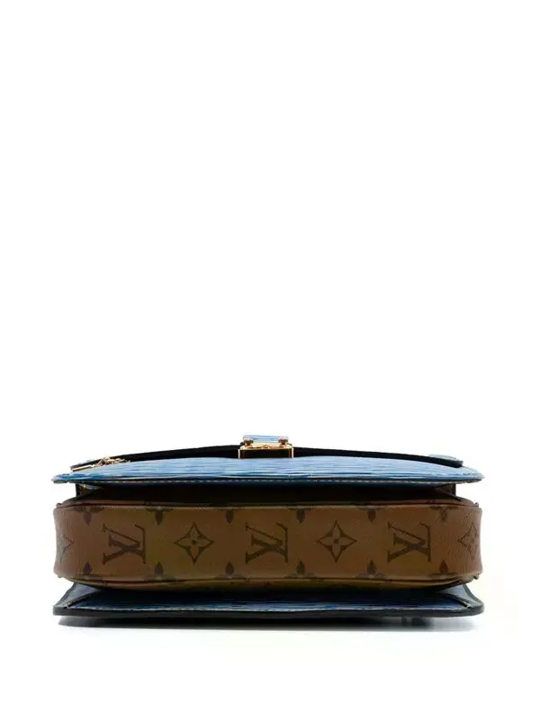 LOUIS VUITTON 2017 Epi Denim And Reverse Monogram Pochette Metis Satchel
