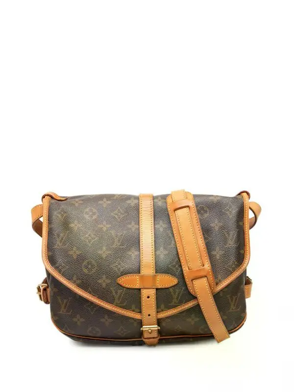 LOUIS VUITTON Monogram Saumur 30 Crossbody Bag - Brown