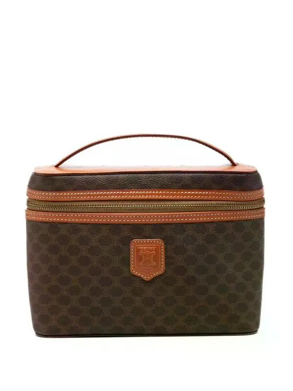 Celine Macadam Coated Canvas Vanity Bag
