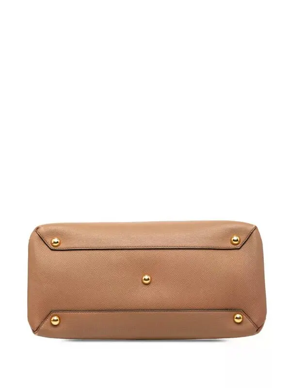 Burberry Medium Leather And House Check Banner Satchel