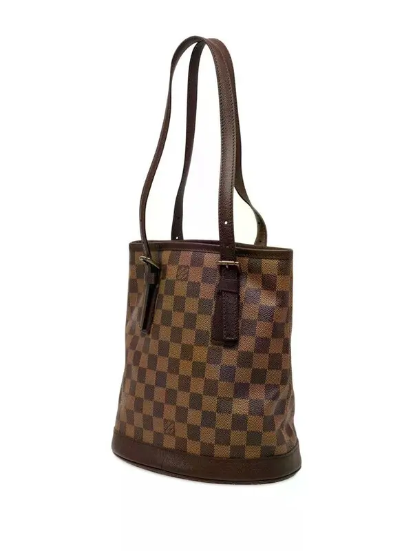 LOUIS VUITTON Damier Ebene Marais Bucket Bag