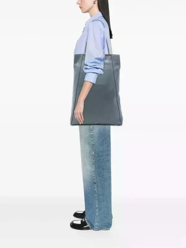 Celine Smooth Calfskin Clasp Cabas Tote Bag