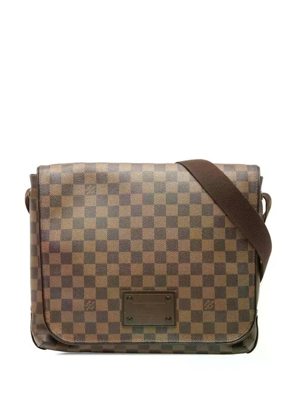 LOUIS VUITTON Damier Ebene Brooklyn Mm Bag - Brown
