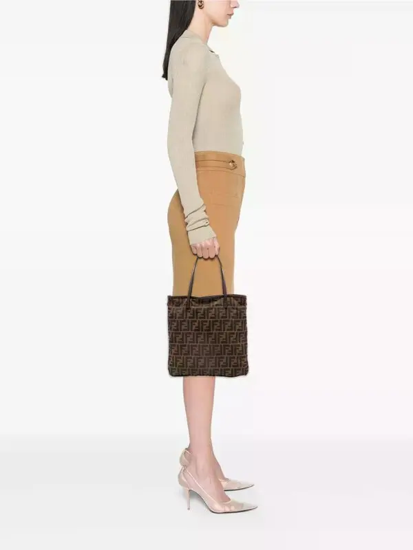 Fendi Zucca Canvas Tote Bag